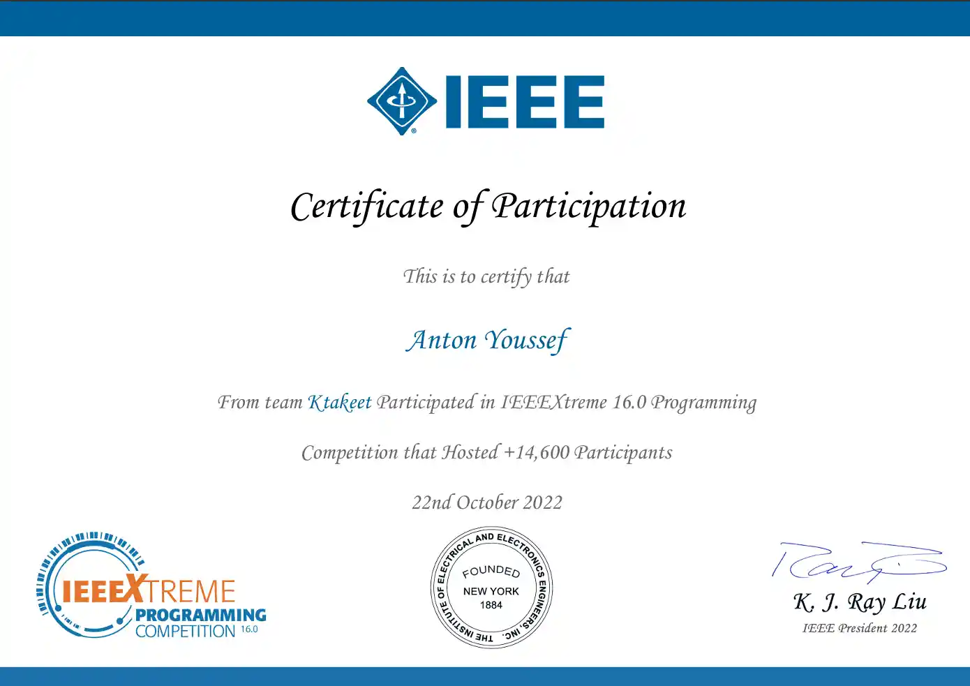 Certifications - Anton Ashraf
